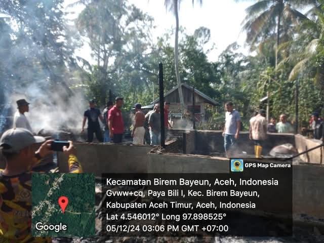 Satu Unit Rumah Semi Permanen Ludes Terbakar di Birem Bayeun Satu Unit Rumah Semi Permanen Ludes Terbakar di Birem Bayeun